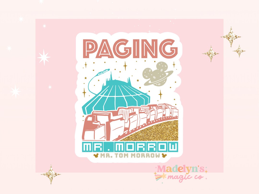 Tomorrowland Sticker ~ Laptop Sticker ~peoplemover Sticker ~ Disney ...