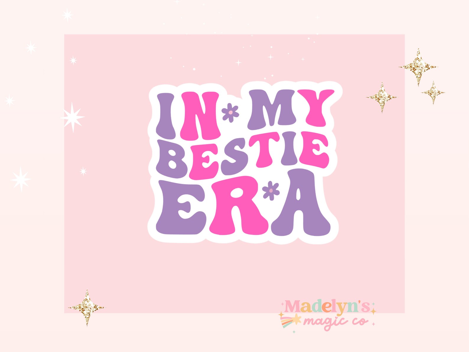 In My Bestie Era Sticker ~ Bestie Sticker ~ Rainbow Sticker ~ Water ...