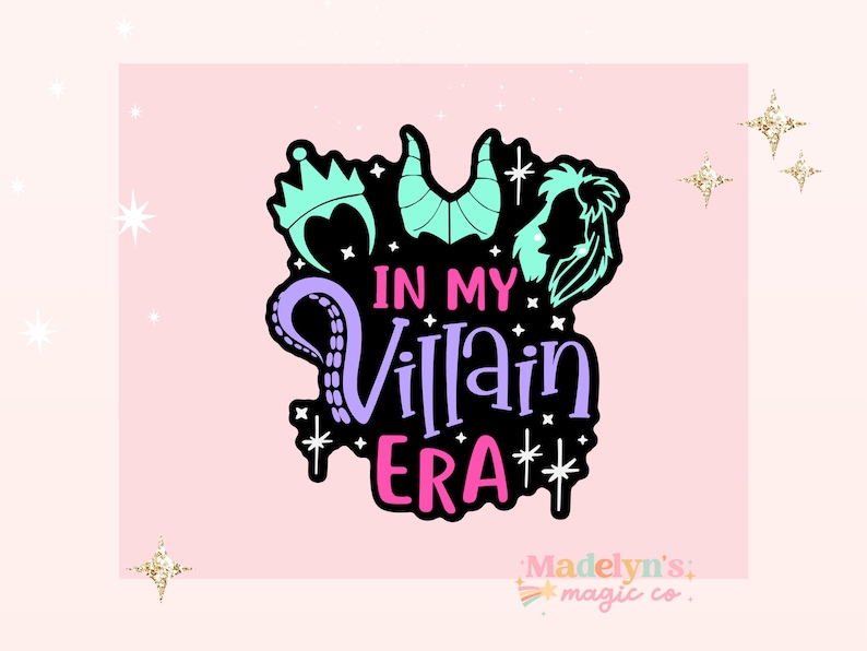 Villain Era Sticker ~ Laptop Sticker ~ Disney Sticker ~ Mickey Sticker ...