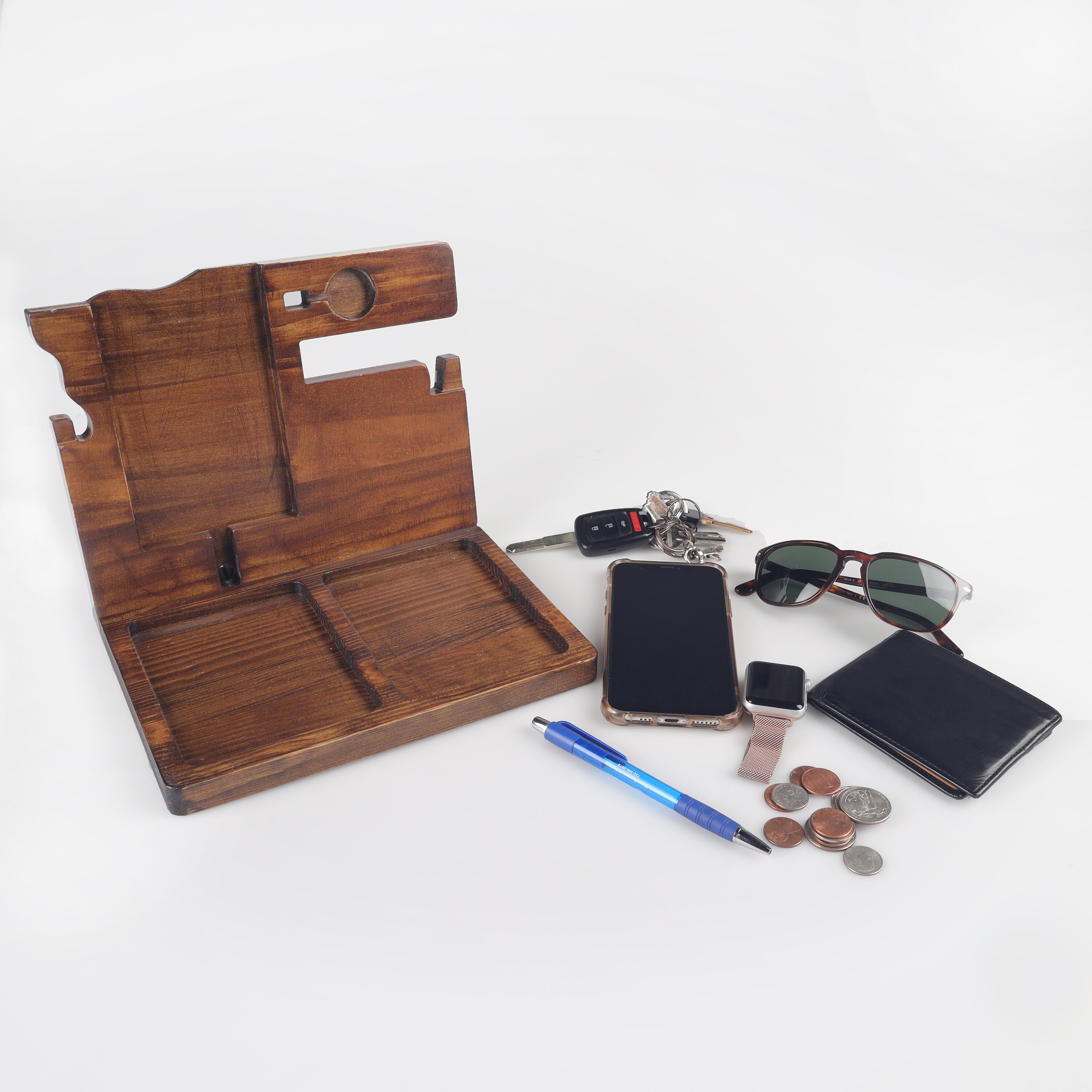 Handmade Wooden Docking Station for Men Perfect Groomsmen, Father's Day ...