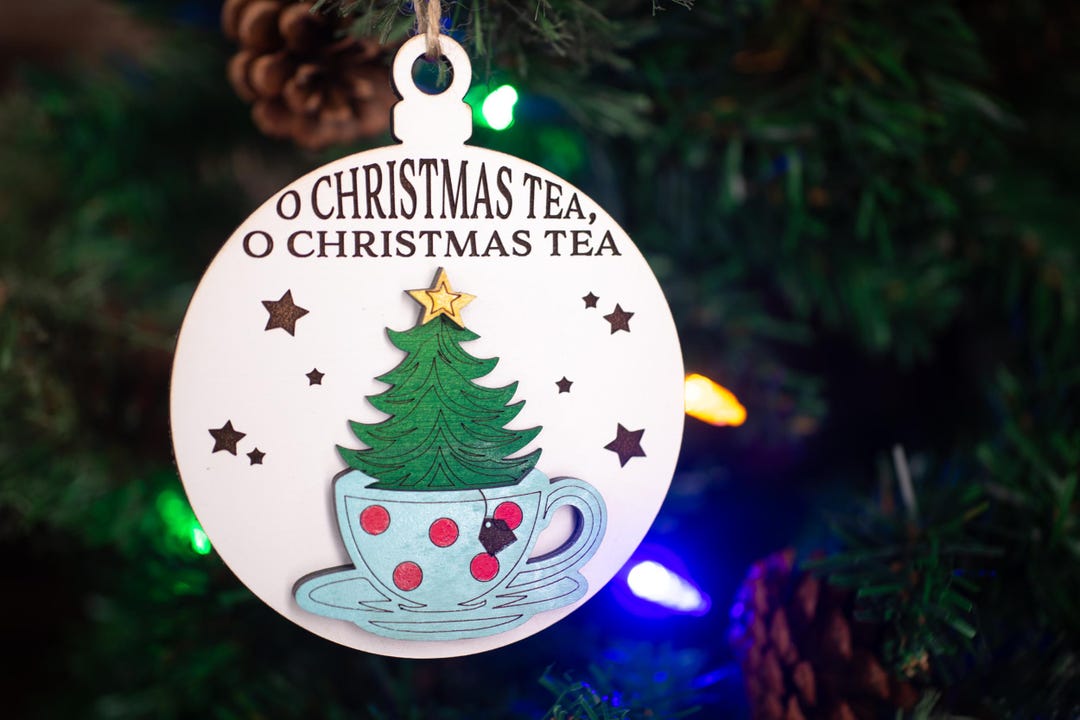 O Christmas Tea Christmas Ornament, Funny, Tea, Gifts for Tea Drinkers ...