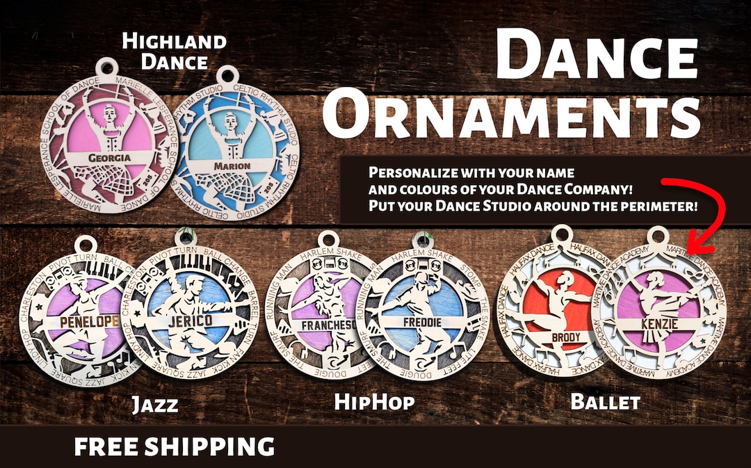 Dance Ornament - Ballet - Personalized Christmas Ornament - Etsy