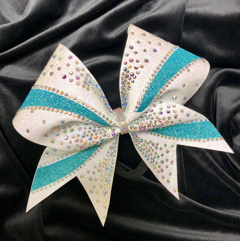 Competition Cheer Bow, Rhinestone Glitter Bow, Team Bows - Etsy