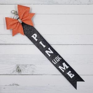 Pin Me Ribbon Cheer Keychain, Team Gifts, Multiple Color Options, Team ...