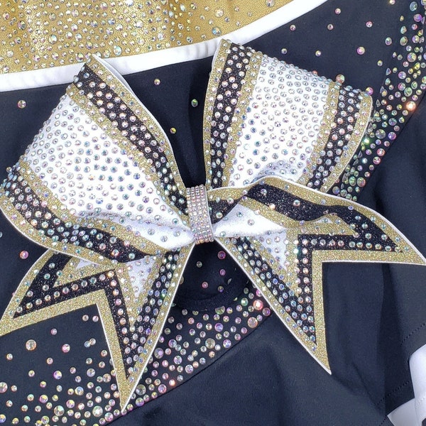 Gold Cheer Bow - Etsy
