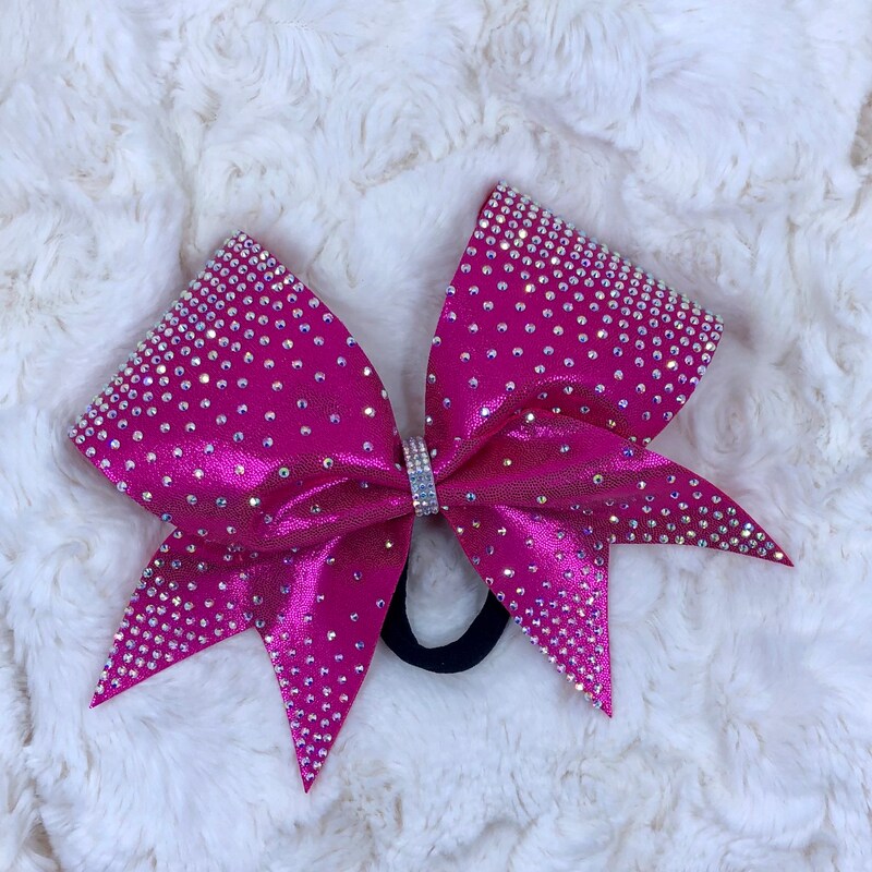 Hot Pink Cheer Bow - Etsy