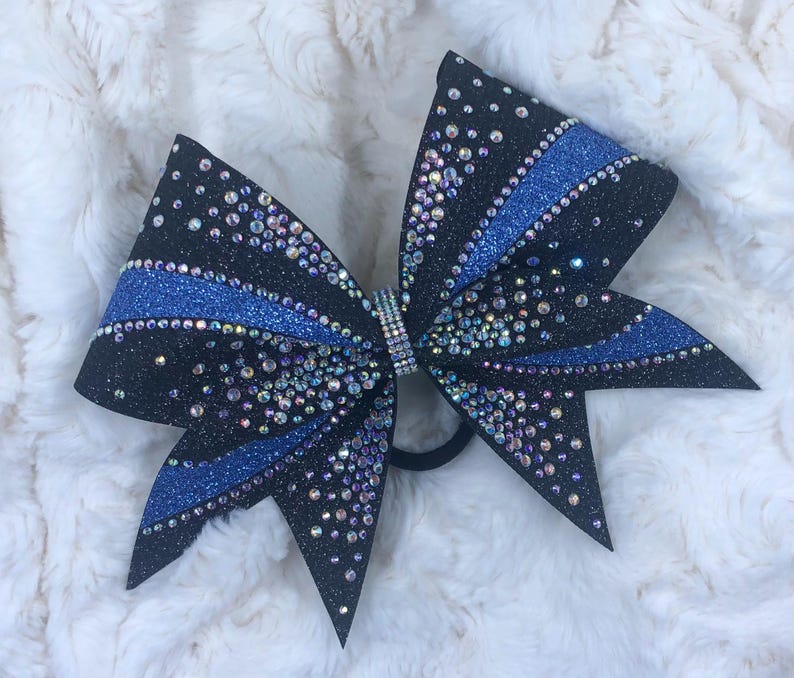 Competition Cheer Bow, Rhinestone Glitter Bow, Team Bows - Etsy
