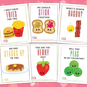 Printable Valentine's Day Cards. Instant Download Kids Valentine's Day ...