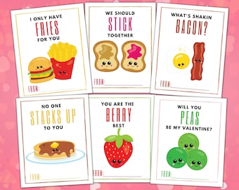 Printable Valentine's Day Cards. Instant Download Kids Valentine's Day ...