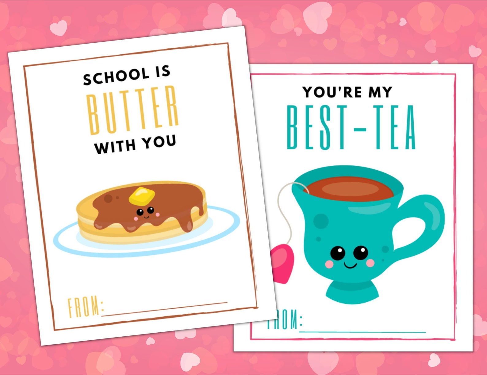 Printable Valentine's Day Cards. Instant Download Kids Valentine's Day ...
