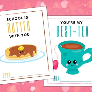 Printable Valentine's Day Cards. Instant Download Kids Valentine's Day ...