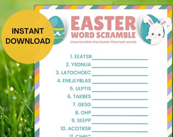 Easter Candy Trivia Game | Printable Easter Game | Easter Activity for ...
