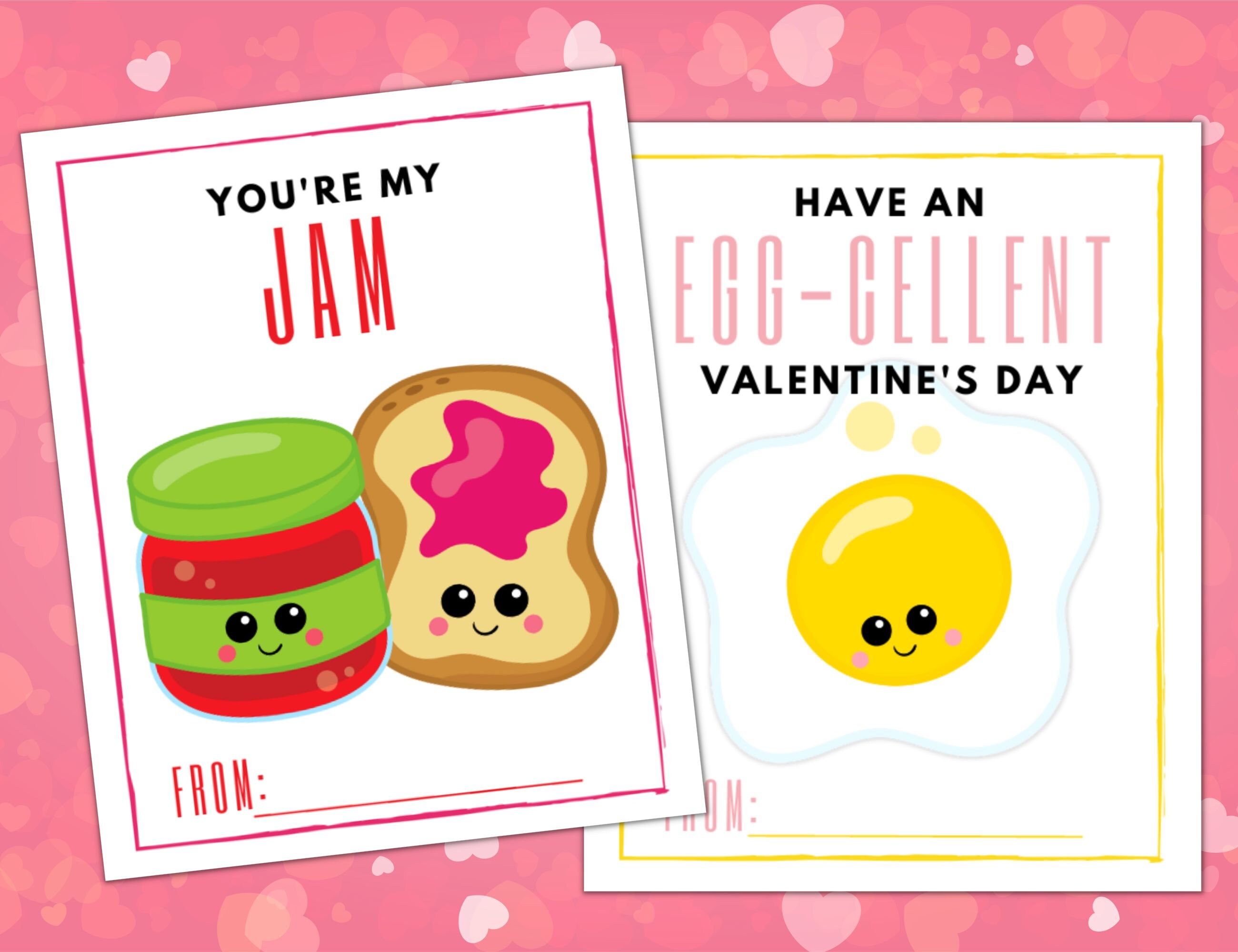 Printable Valentine's Day Cards. Instant Download Kids Valentine's Day ...