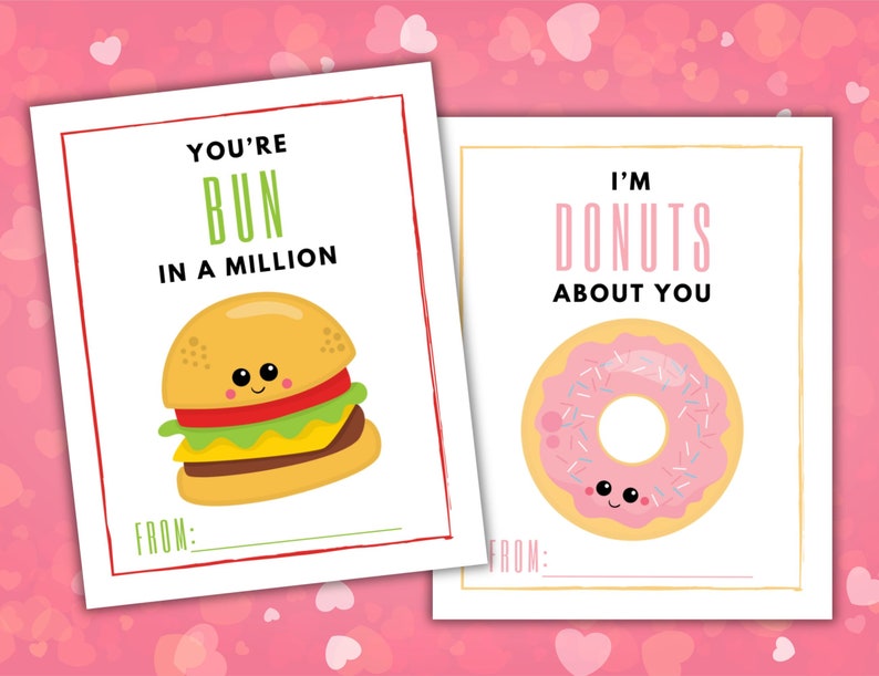 Printable Valentine's Day Cards. Instant Download Kids Valentine's Day ...