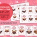 Printable Puppy Valentine's Day Cards. Instant Download Kids Valentine ...