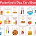 Printable Valentine's Day Card Bundle - 18 Food Pun Cards - Instant ...