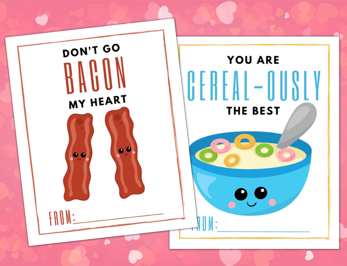 Printable Valentine's Day Cards. Instant Download Kids Valentine's Day ...