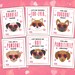 Printable Puppy Valentine's Day Cards. Instant Download Kids Valentine ...
