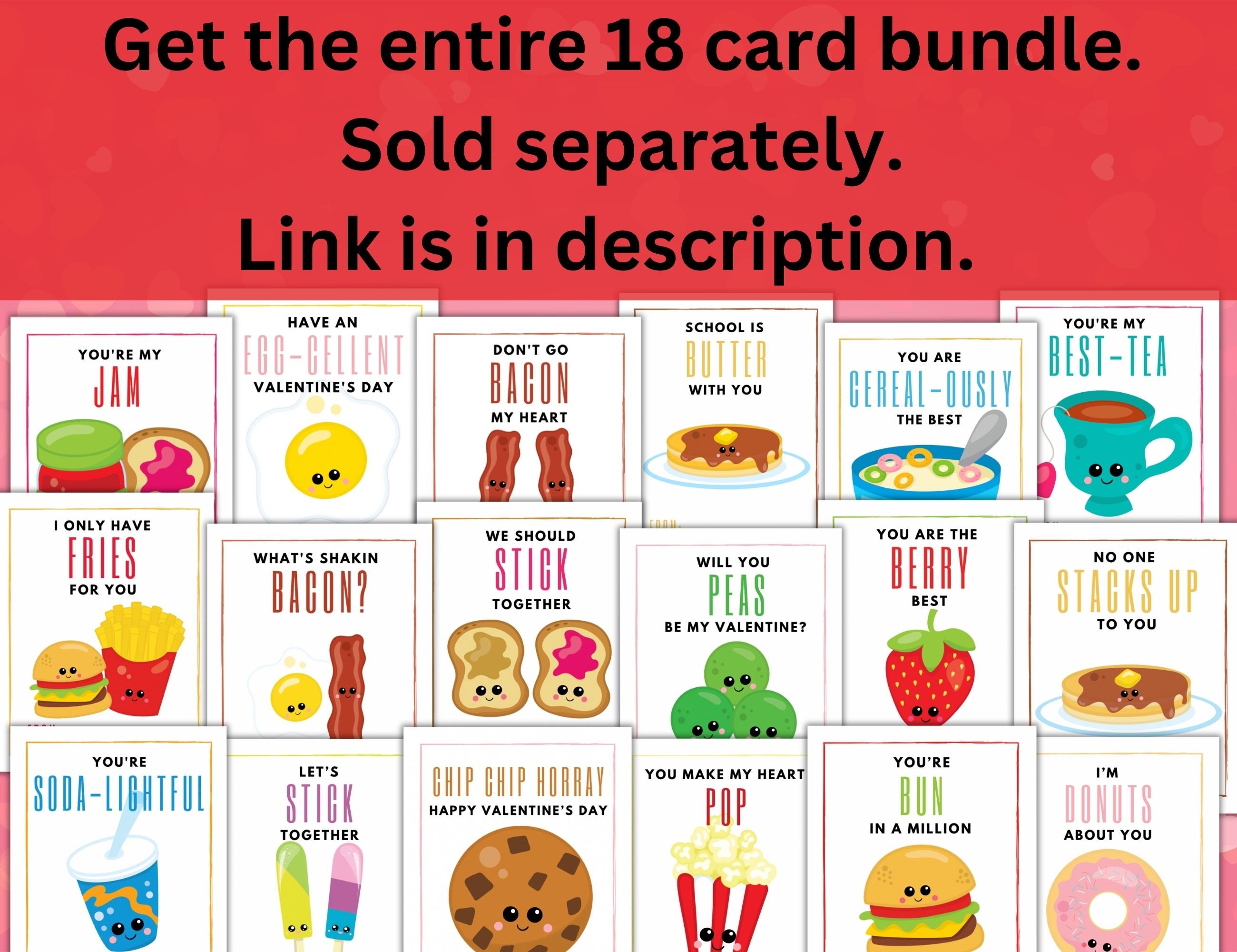 Printable Valentine's Day Cards. Instant Download Kids Valentine's Day ...