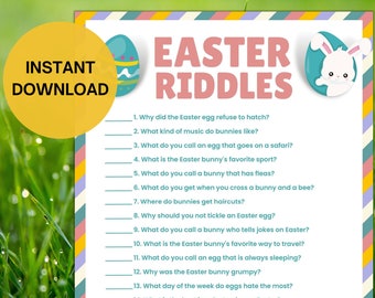Easter Riddles | Printable Easter Game | Easter Activity for Kids and ...