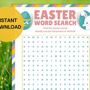 Printable Easter Word Search | Easter Activity for Kids and Adults ...