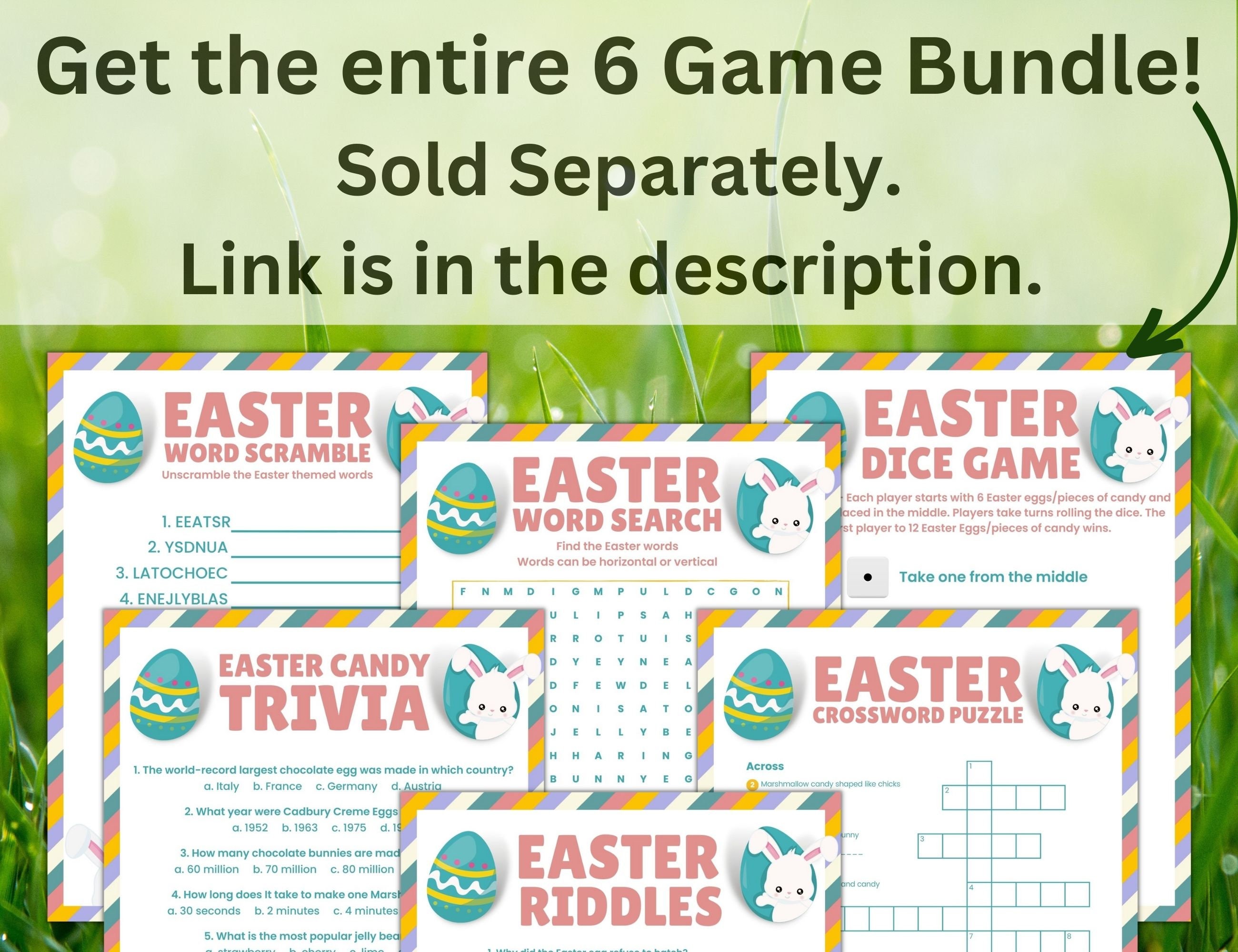 Easter Word Scramble Game | Printable Easter Game | Easter Activity for ...