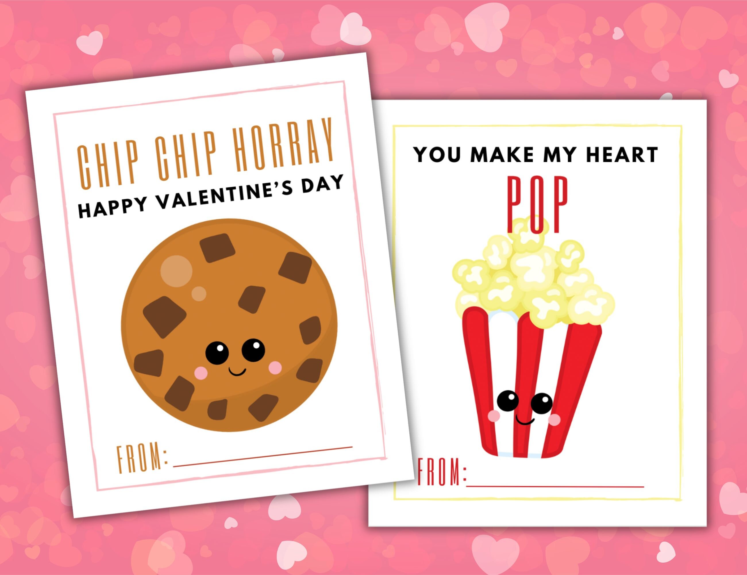 Printable Valentine's Day Cards. Instant Download Kids Valentine's Day ...