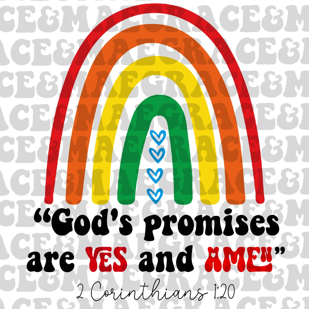 God Keeps His Promises Rainbow PNG | Promise Keeper Design | Noahic ...