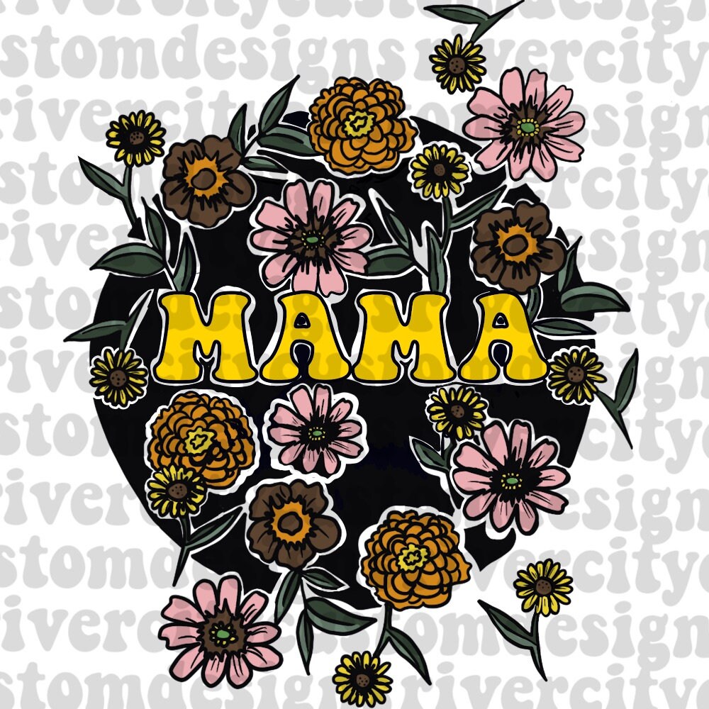 DIGITAL Mama PNG Sublimation Art Digital Download PNG Art Retro Png ...
