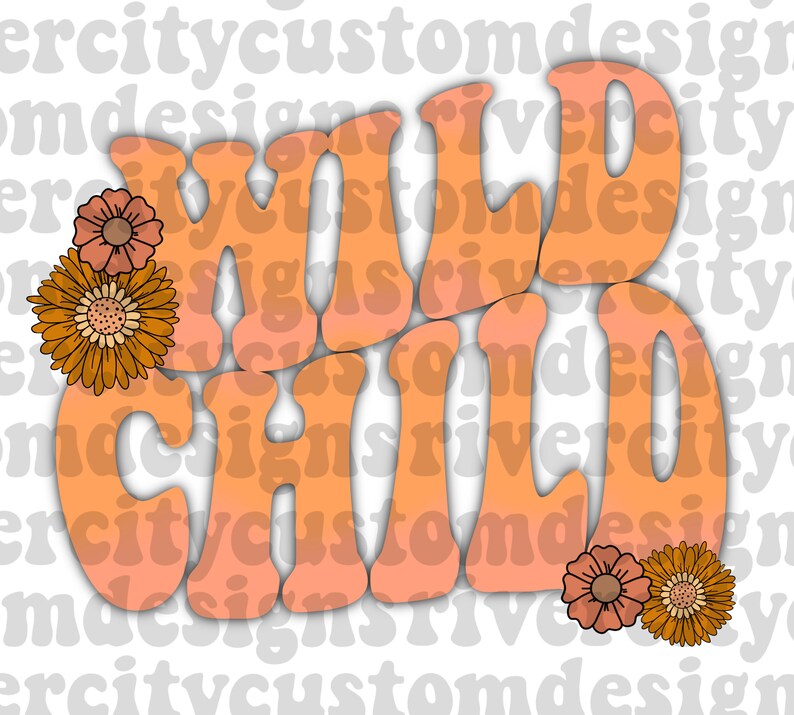 Wild Child Boho Png, Tshirt Designs, Sublimation Designs Downloads ...