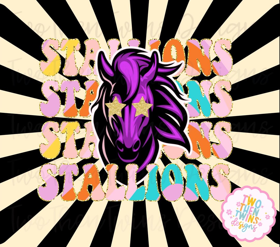 Stallions Stacked School Mascot PNG Digital Download - Etsy