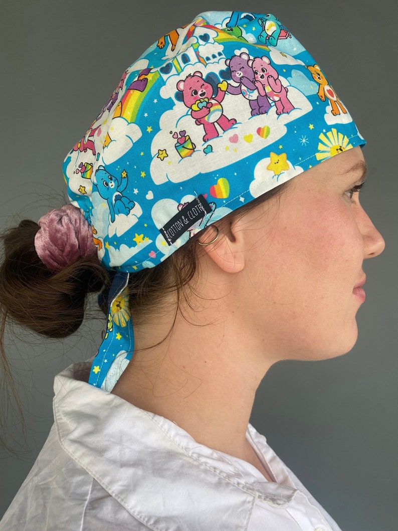 Care Bears Blue Scrub Cap [doctors / Nurses / Vets / Dentists / Medical ...