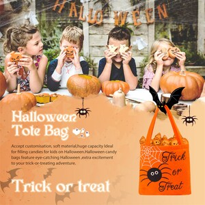 Trick or Treat Bag With Name, Halloween Candy Bags, Personalized Trick ...