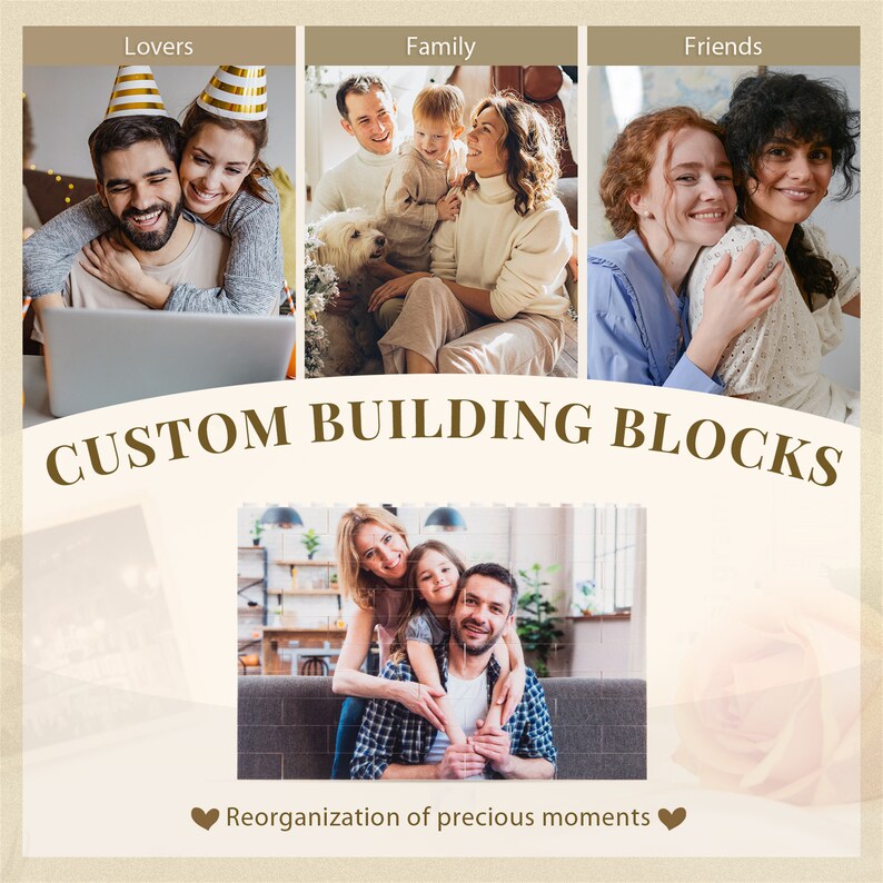 Photo Building Blocks, Picture Blocks Ornament, Photo Block Decoration ...