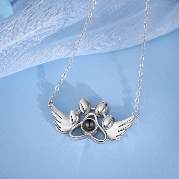 Paw Necklace With Photo Inside - Etsy