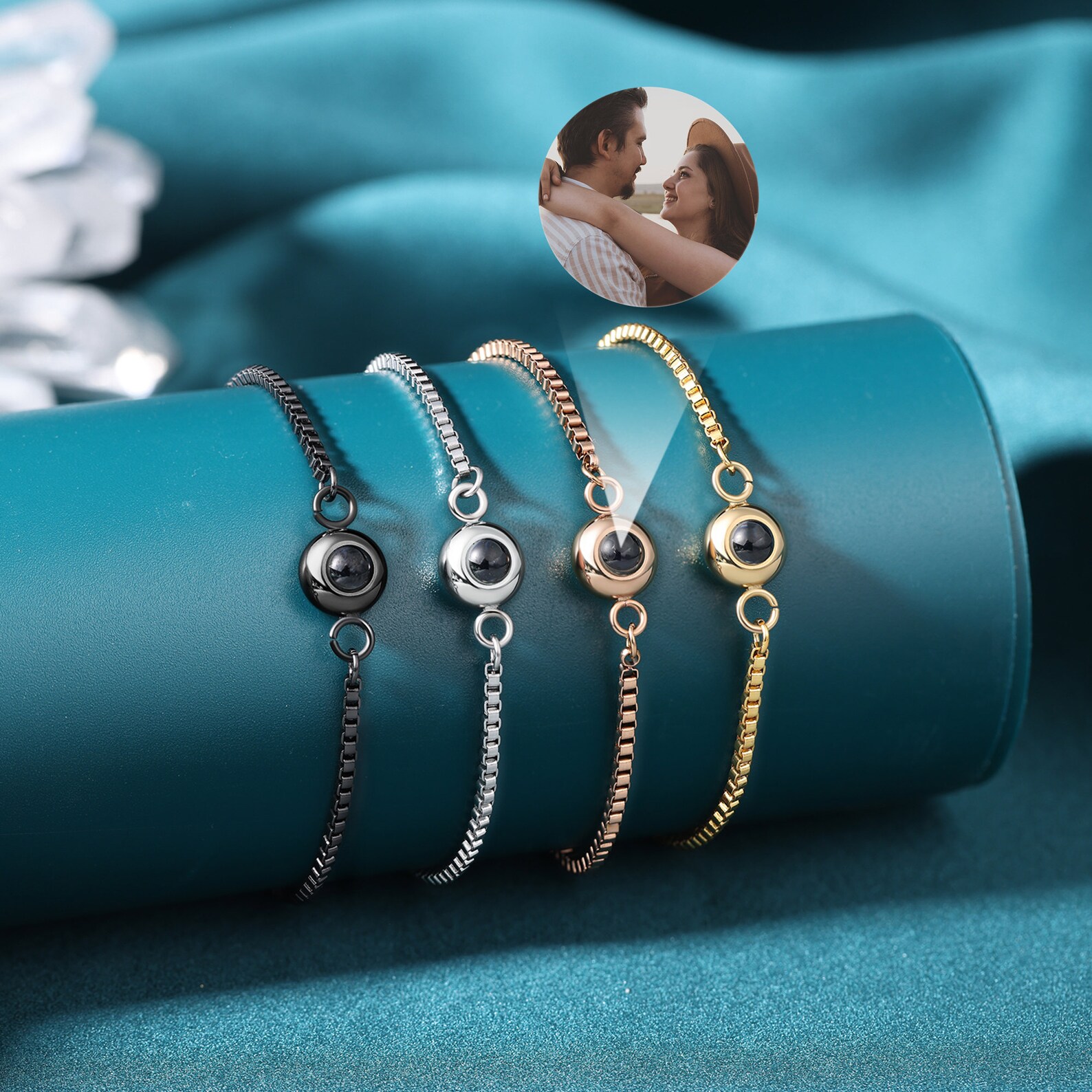 Picture Projection Bracelets, Custom Photo Bracelet, Bracelet With ...