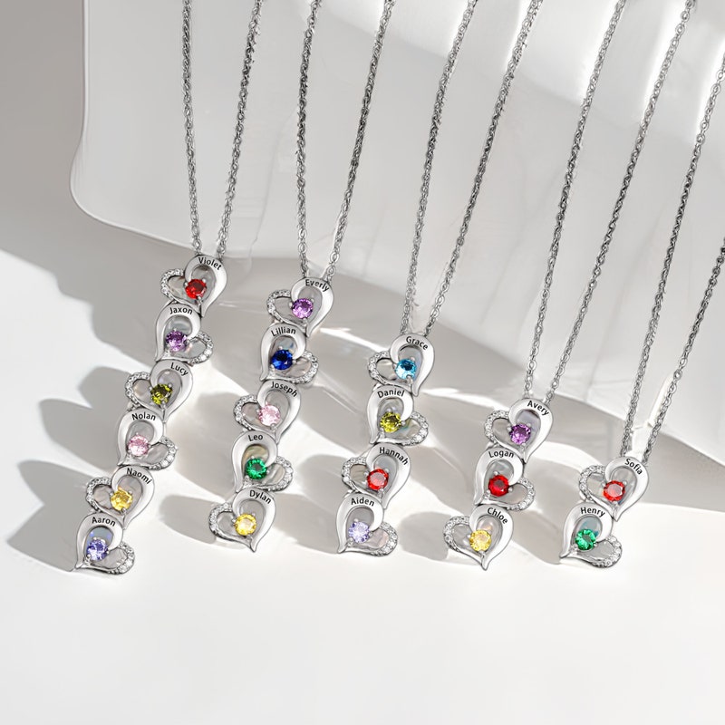 Birthstone Necklace - Etsy