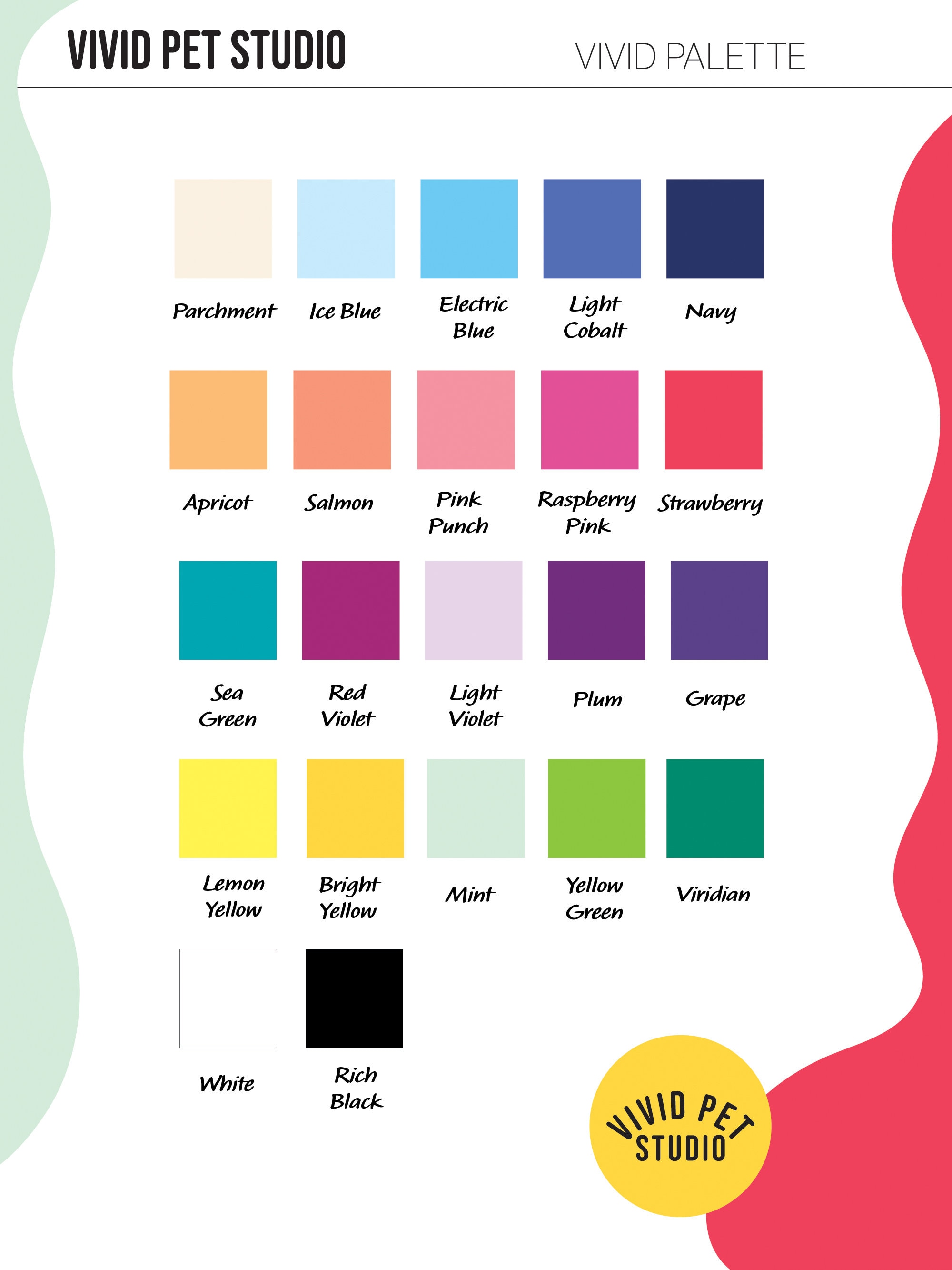 Custom Pop Art Pet Portrait Print Bright Colorful Fun Wall Art ...