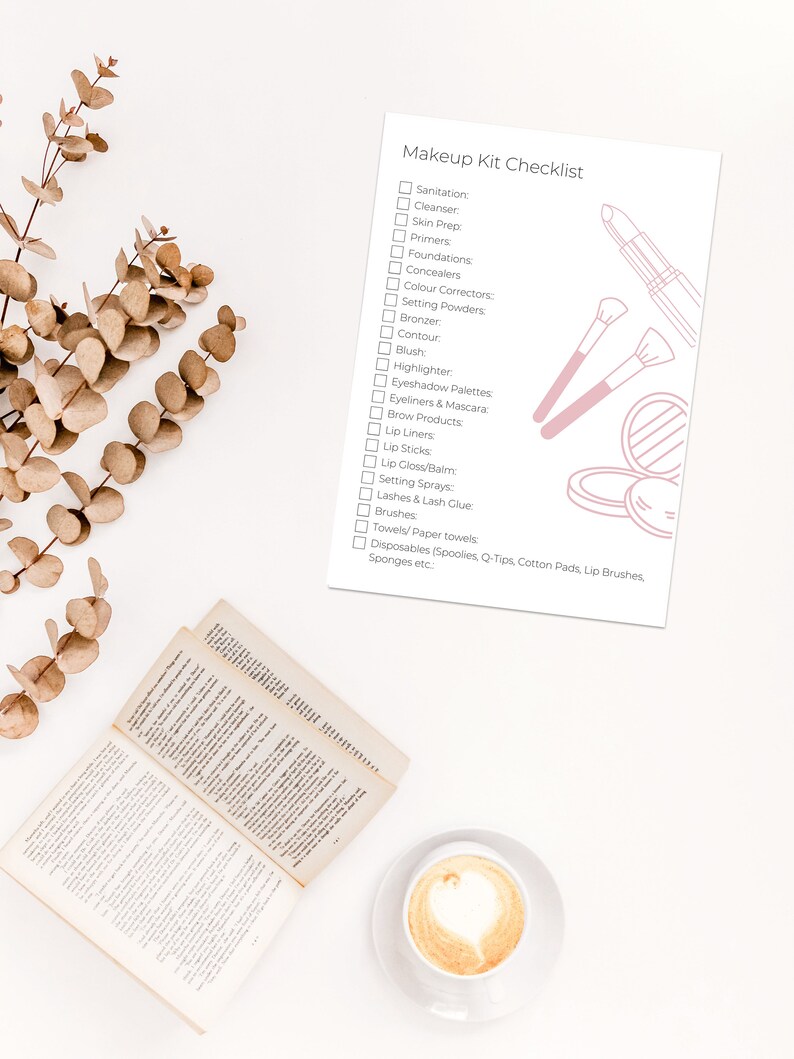 Makeup Artist Kit Checklist - Etsy