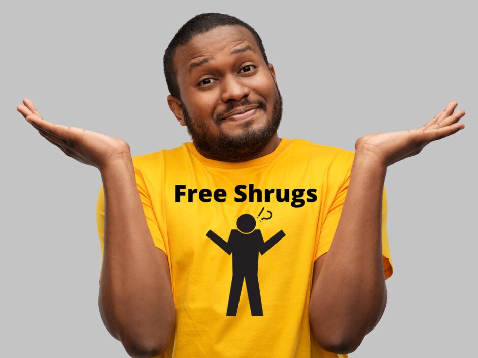 Free Shrugs Svg to Print or Cut Vinyl Withcricut - Etsy