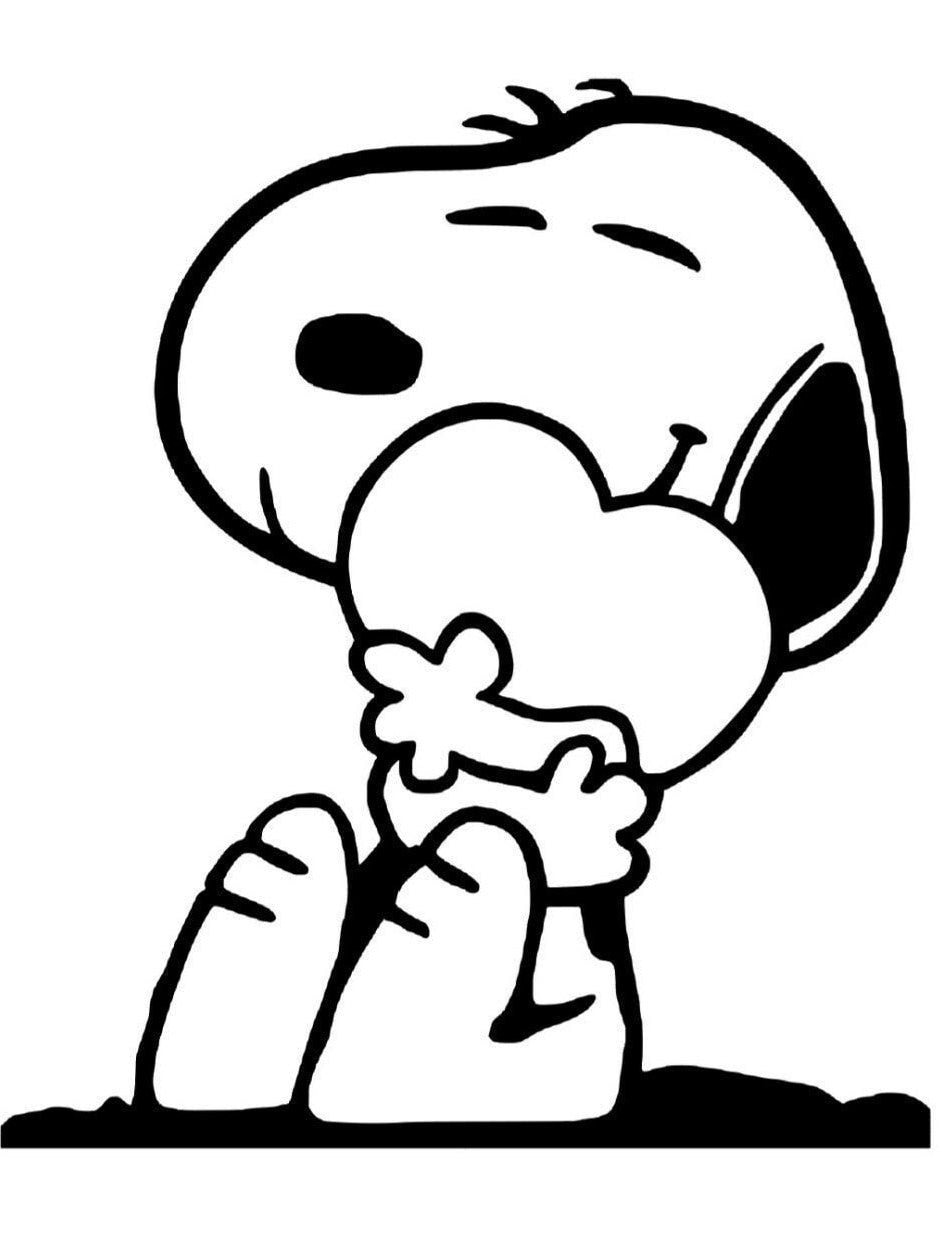 Snoopy Heart Decal - Etsy