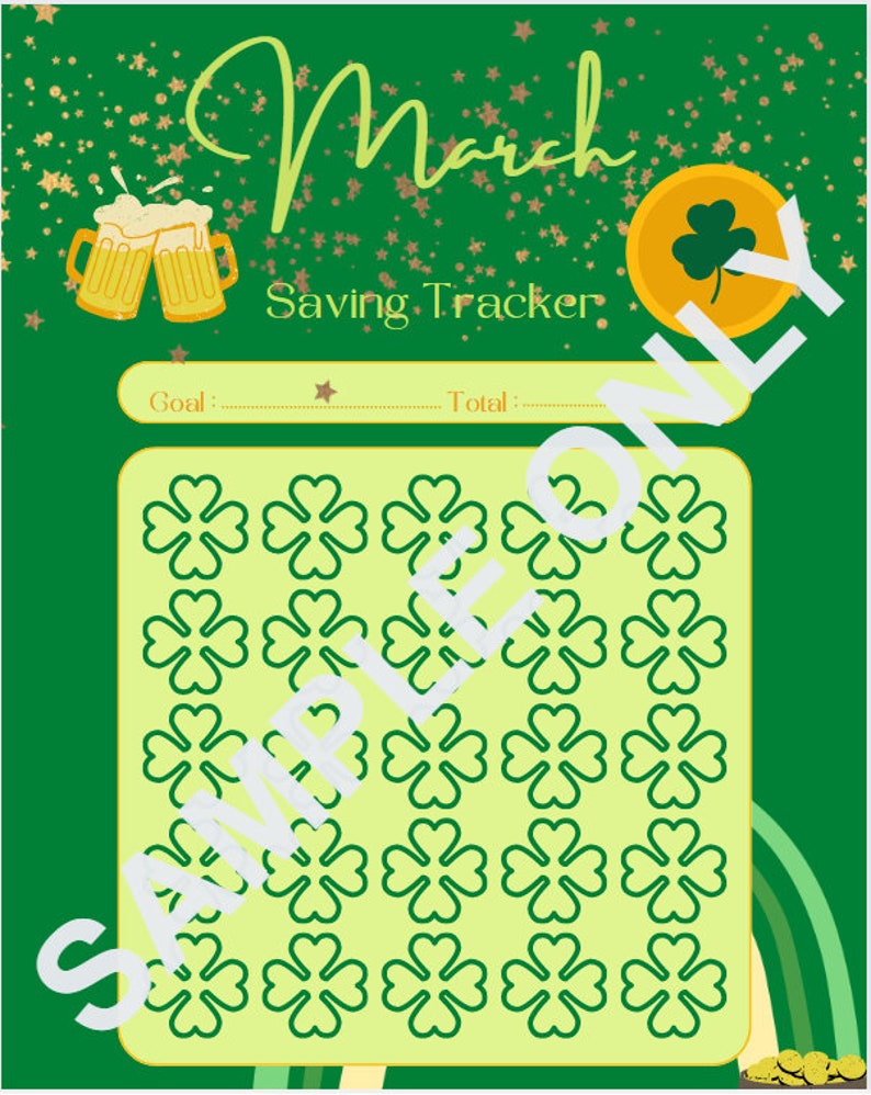 Monthly Savings Tracker - Etsy