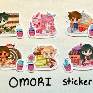 9 Pcs OMORI Sweets Sticker Set - Etsy