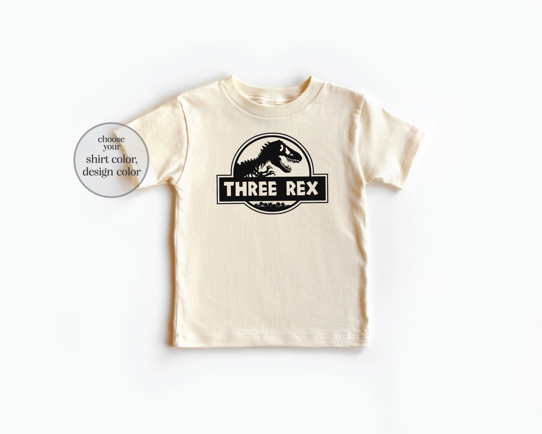 Three Rex Shirt, Three Years Old Shirt, Third Birthday Shirt, Dinosaur Family Shirt, Dinosaur ...