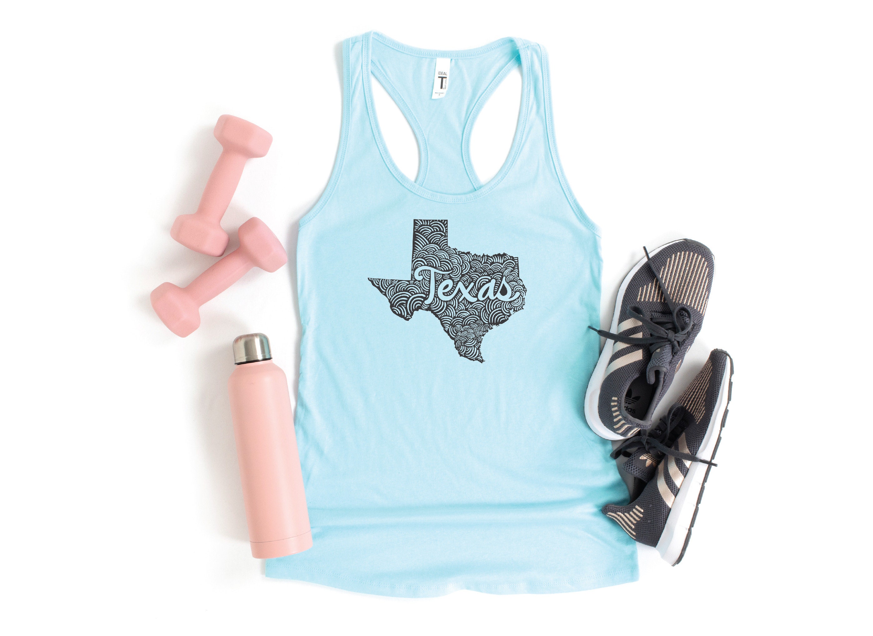 Texas Map Tank Top Western Tank Southern Tank Texas Lover - Etsy