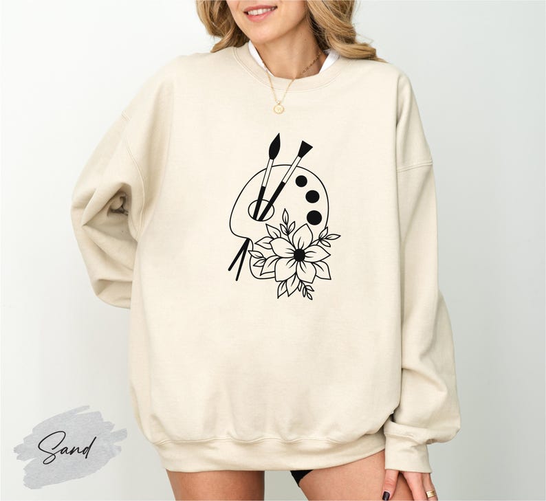 Painting Sweatshirt, Art Lover Sweatshirt, Artist Sweatshirt, Art ...