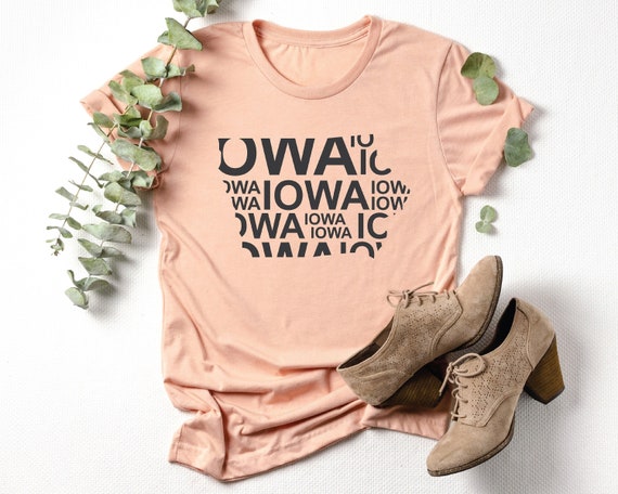 Iowa State Shirt Iowa Map Shirt Iowa Lover Shirt Iowa - Etsy