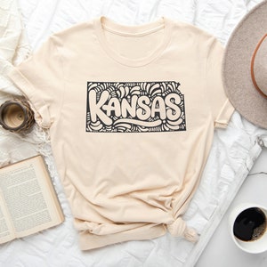 Kansas State Shirt, Kansas Map Shirt, Kansas Lover Shirt, Kansas Travel ...