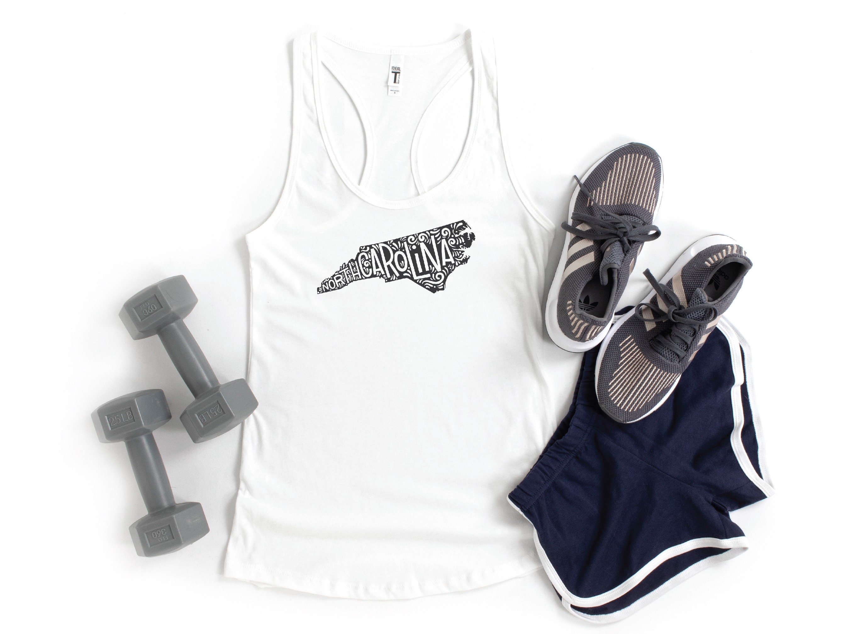 North Carolina Map Tank Top, North Carolina Lover Tank, North Carolina ...