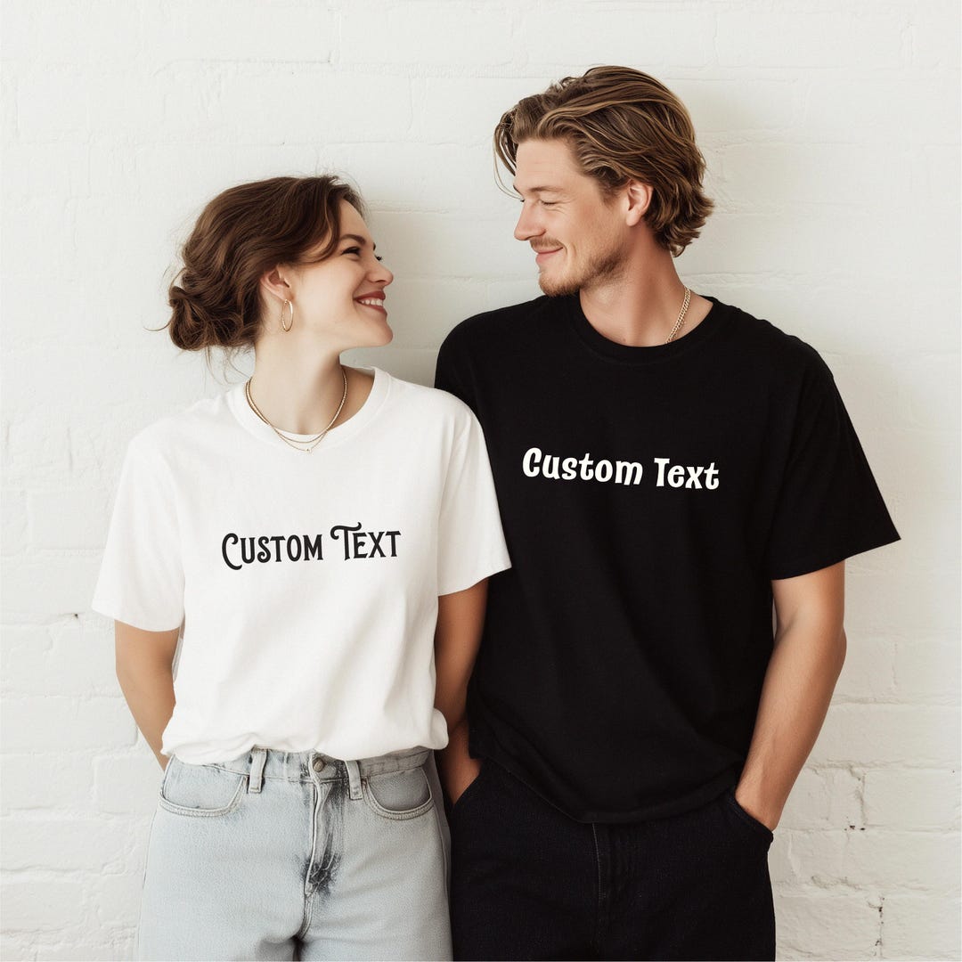 Custom Text Shirt, Custom Name Shirt, Customized Shirt, Personalized ...